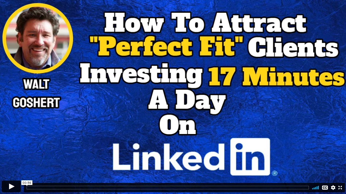 Optimizing LinkedIn with Walt Goshert